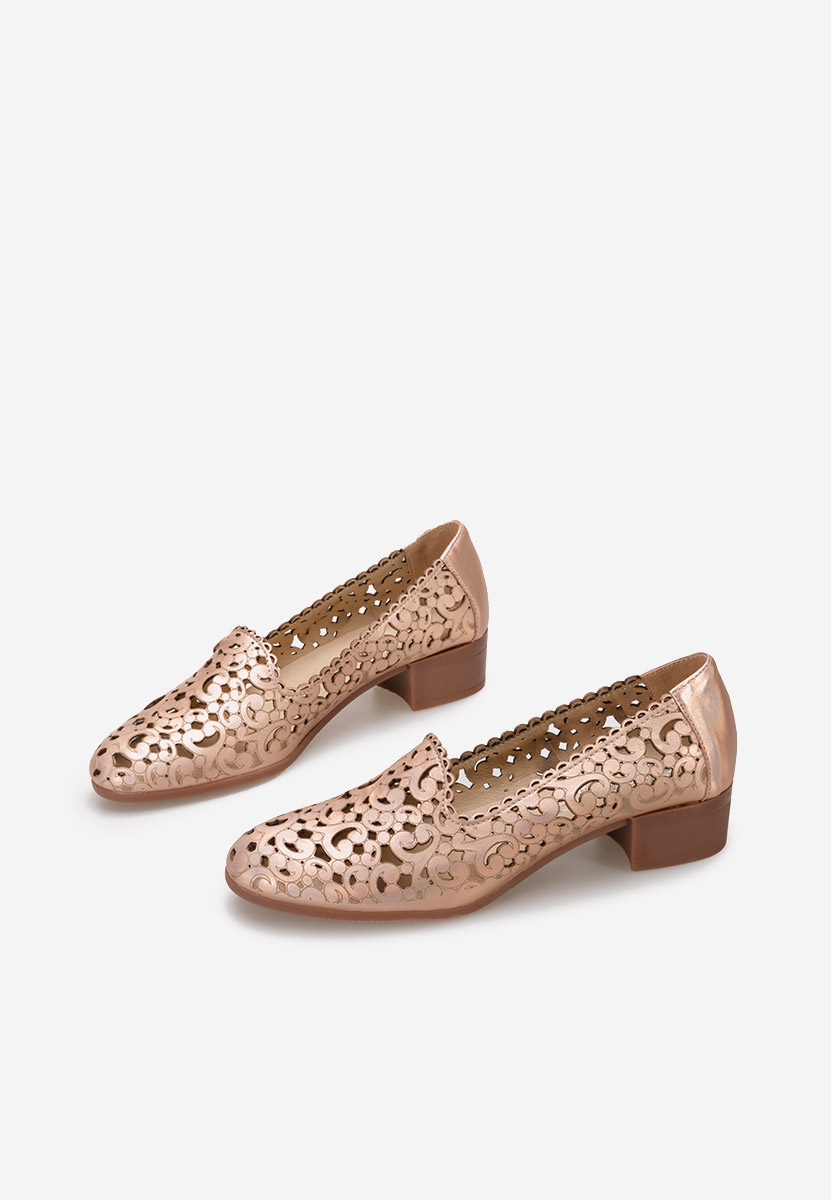 Scarpe pelle Malva Champagne Zapatos