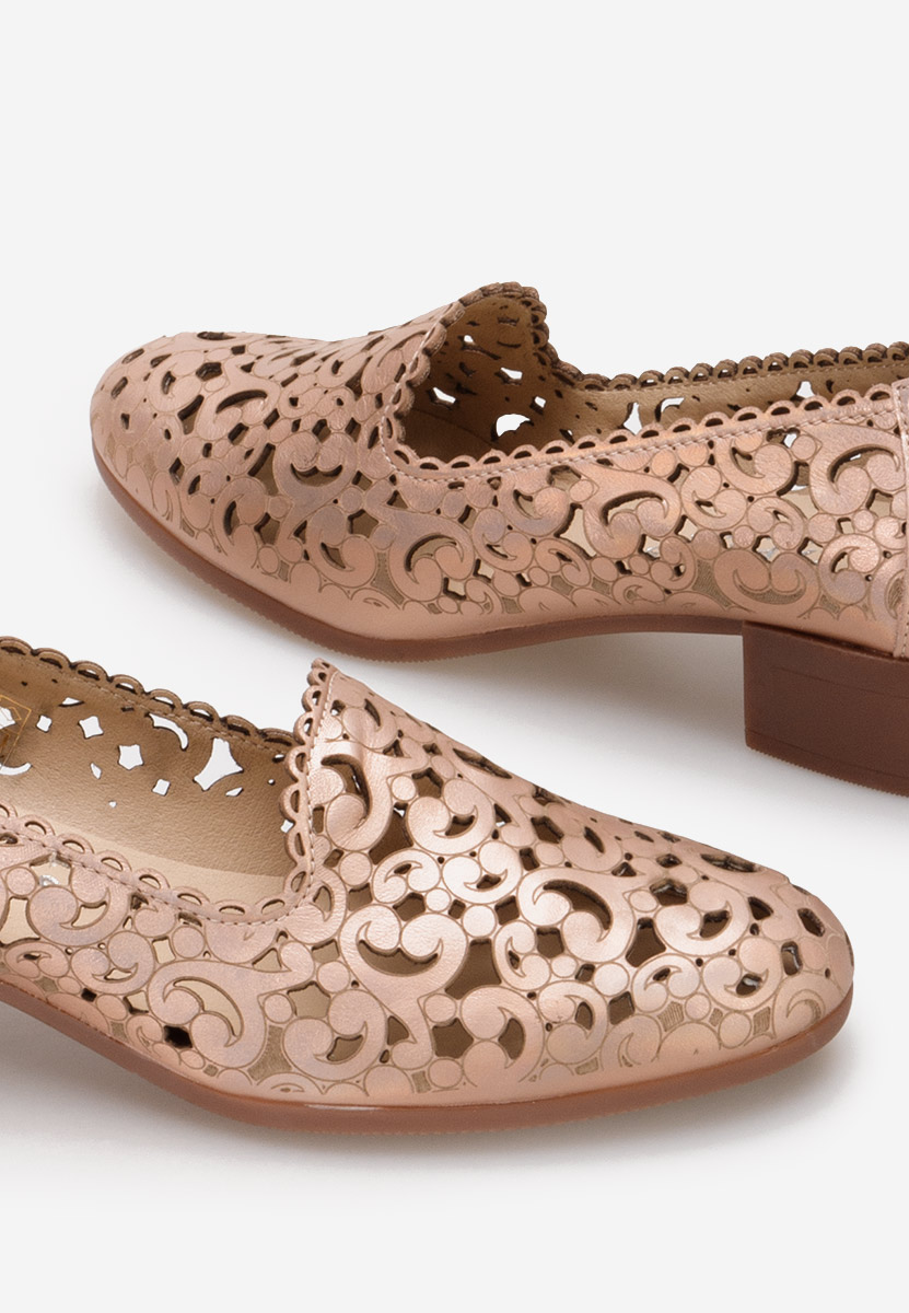 Scarpe pelle Malva Champagne Zapatos