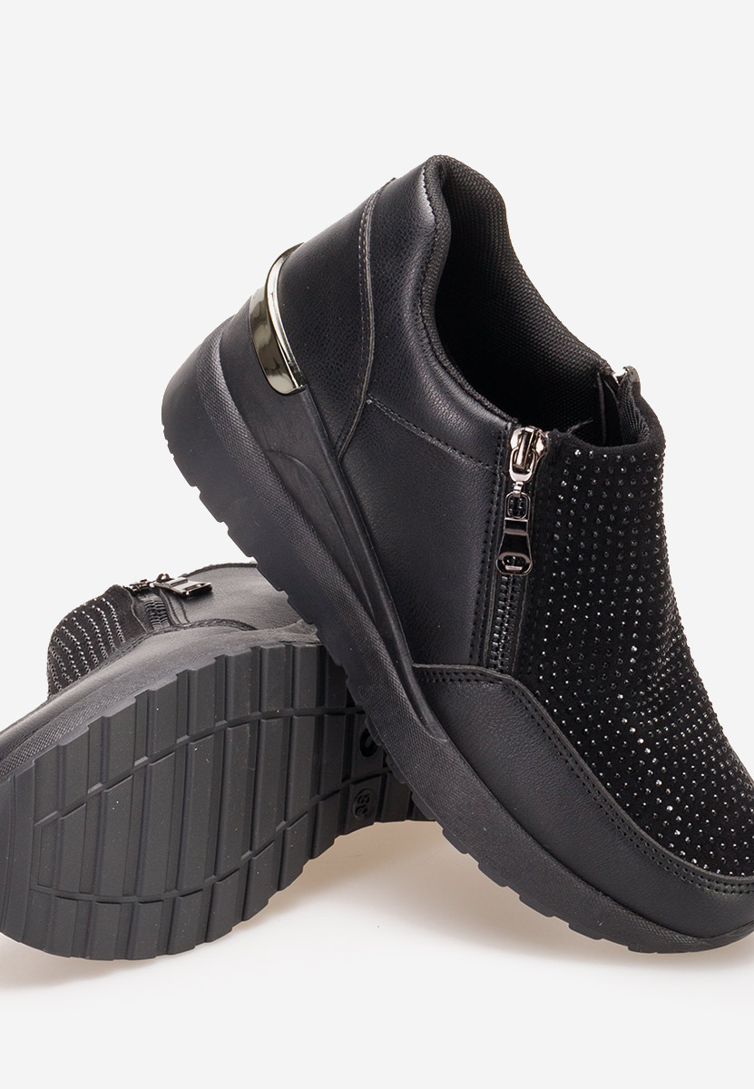 Scarpe con zeppa Tanca Nero Zapatos