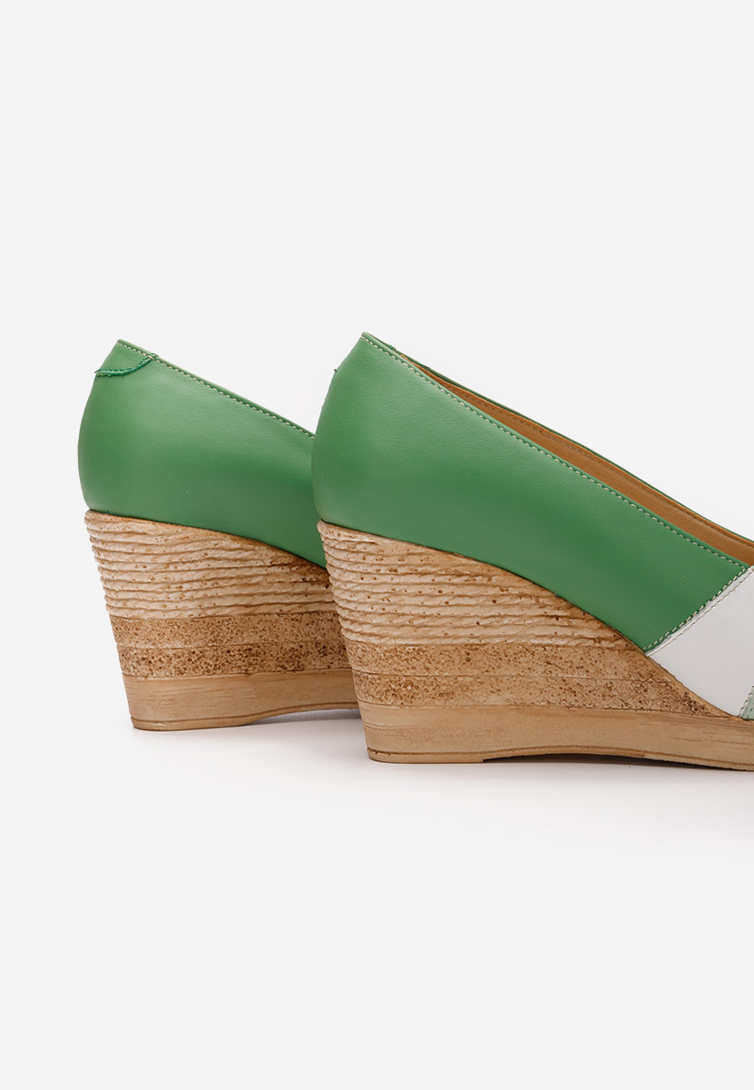 Scarpe con zeppa Iryela verdi Zapatos